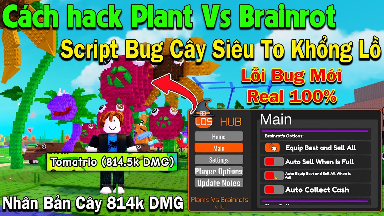 Cách Bug Cây Siêu To Khổng Lồ 814k Damage Thành Công 100% Plant Vs ...