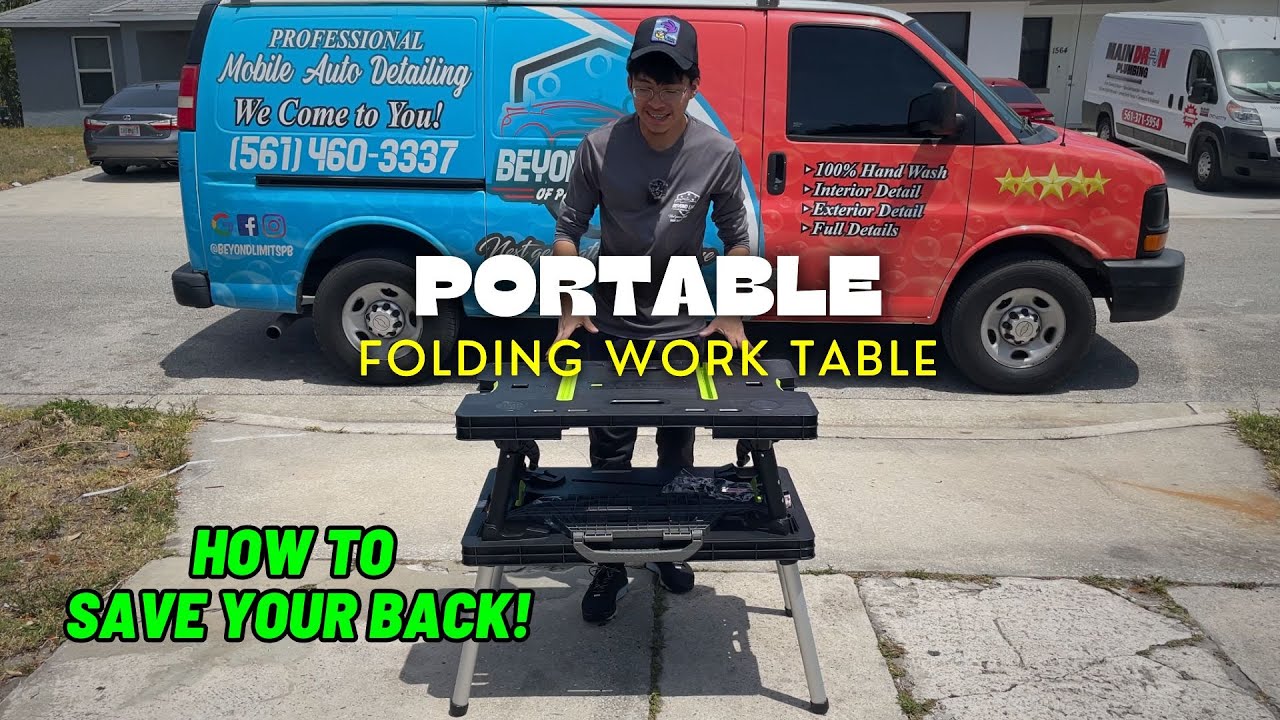 Easy To Use Work Table For Mobile Car Detailing - Detailing Beyond ...