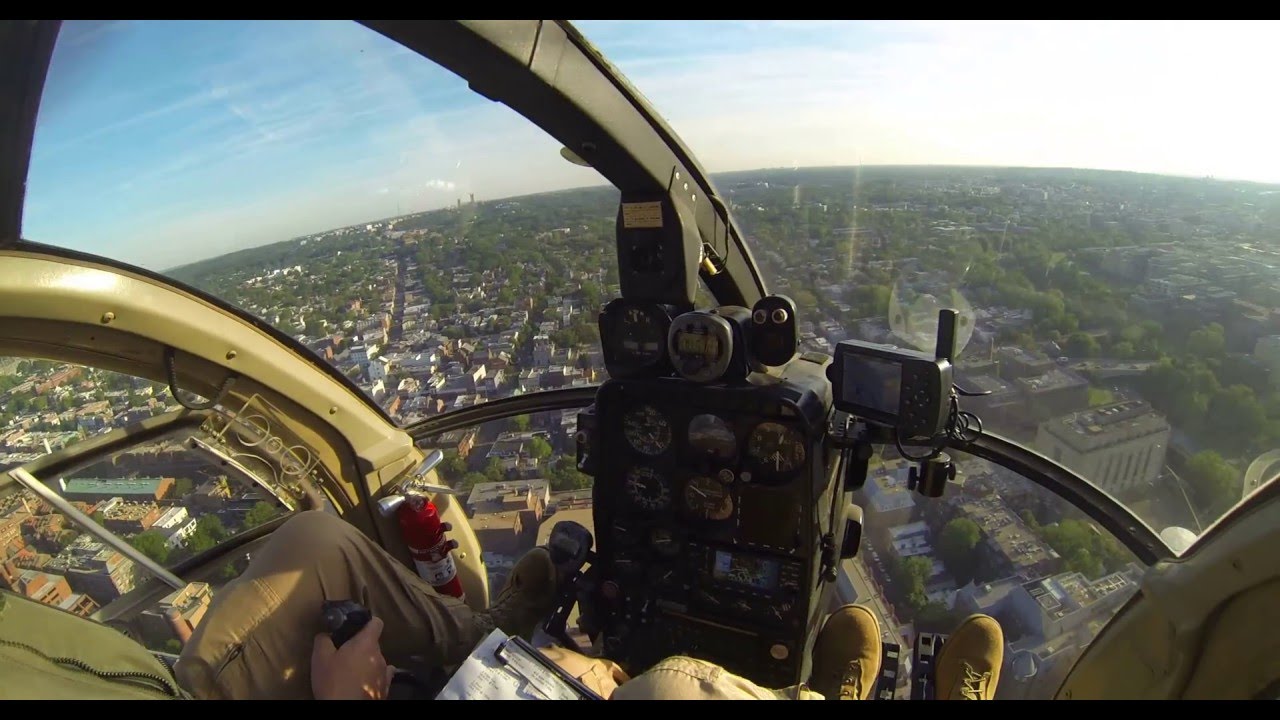 MD500 Cockpit GoPro Flight Rosslyn, Virginia (Raw Video) - YouTube