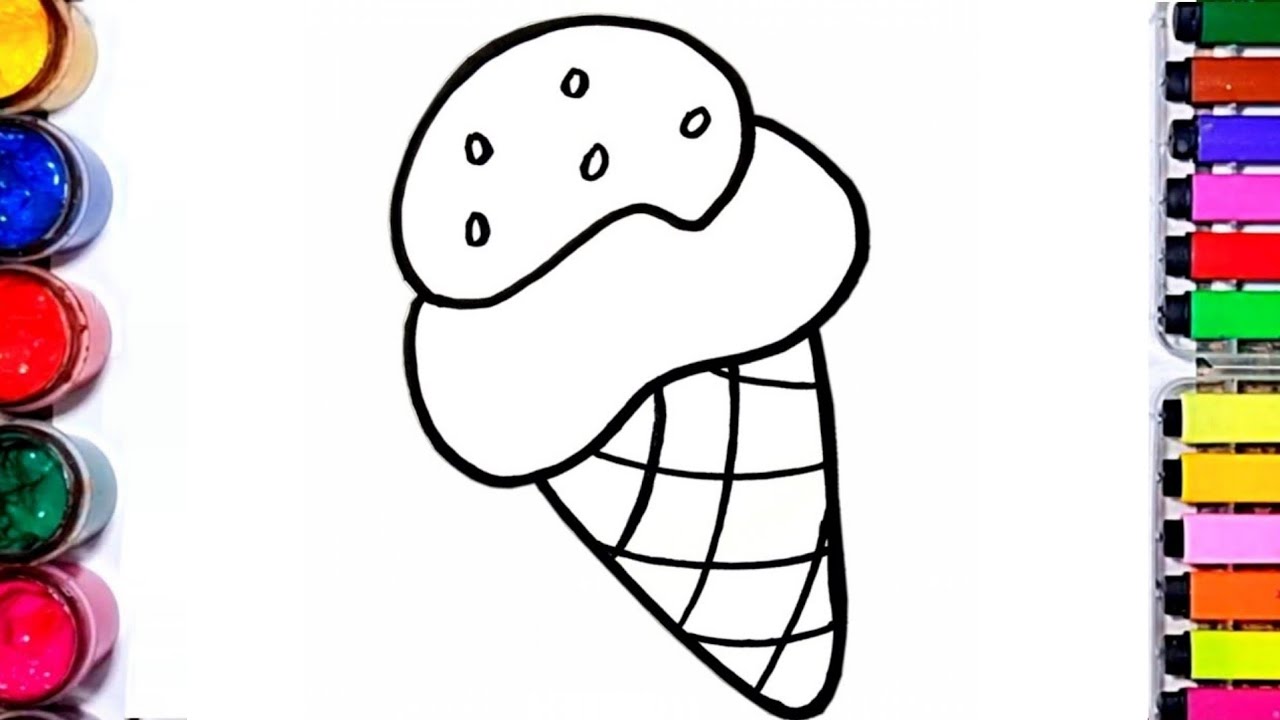 Bolalar uchun marojna rasmini chizish - YouTube