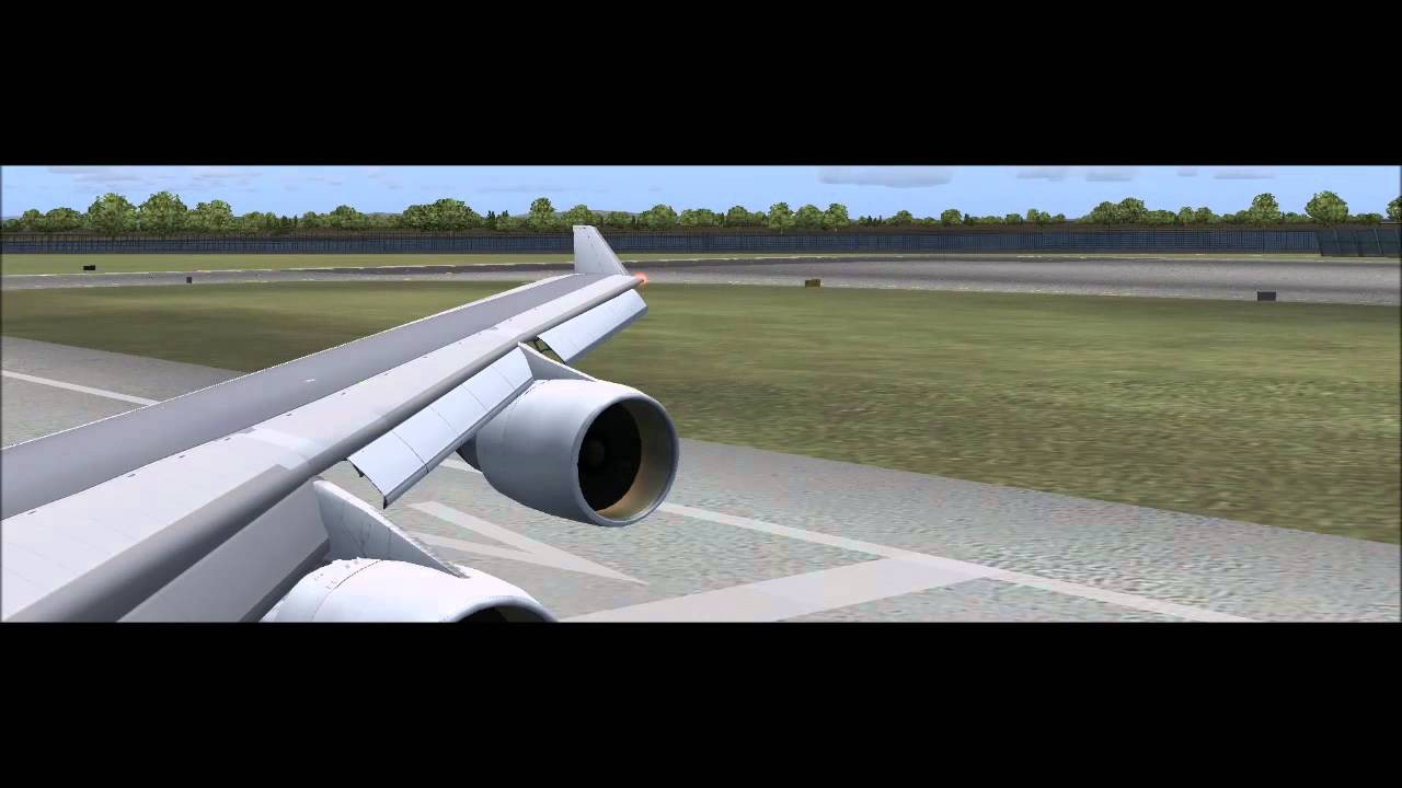 [FS2004] Korean Air B747 Take off at Hongkong Cheklapkok International ...