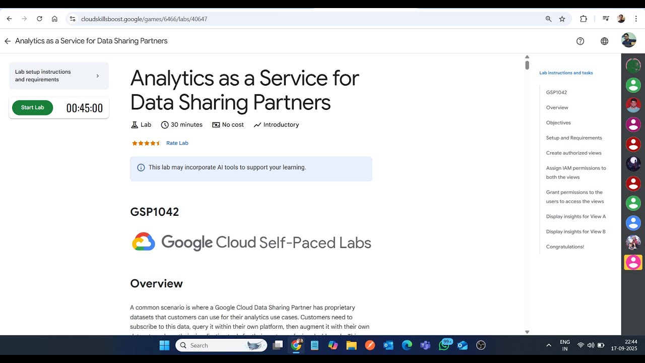 Analytics as a Service for Data Sharing Partners || Lab Solution ...
