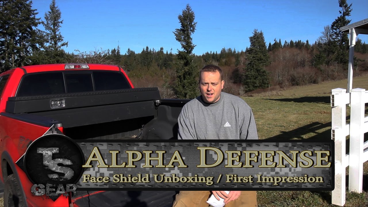 Alpha Defense Face Shield Unboxing / First Impressions - YouTube