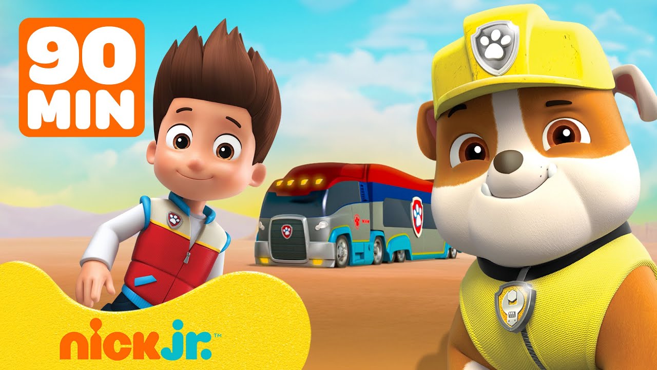 PAW Patrol Rubble's BEST Adventure Bay Rescues! w/ Ryder & Chase | 90 ...