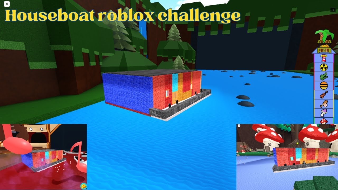 Roblox build a boat, house boat challenge - YouTube