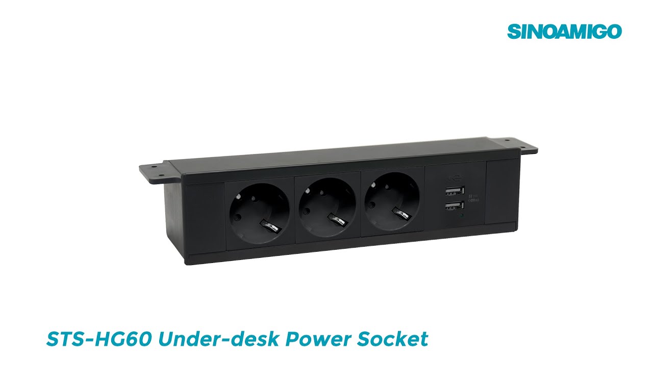 STS-HG60 Under-Desk Power Socket: Brings connectivity below your desk ...