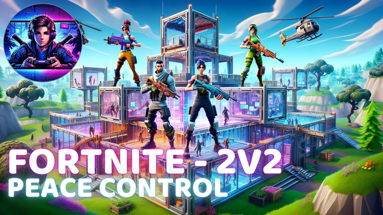 Playing Fortnite Peace Control 2v2 - YouTube
