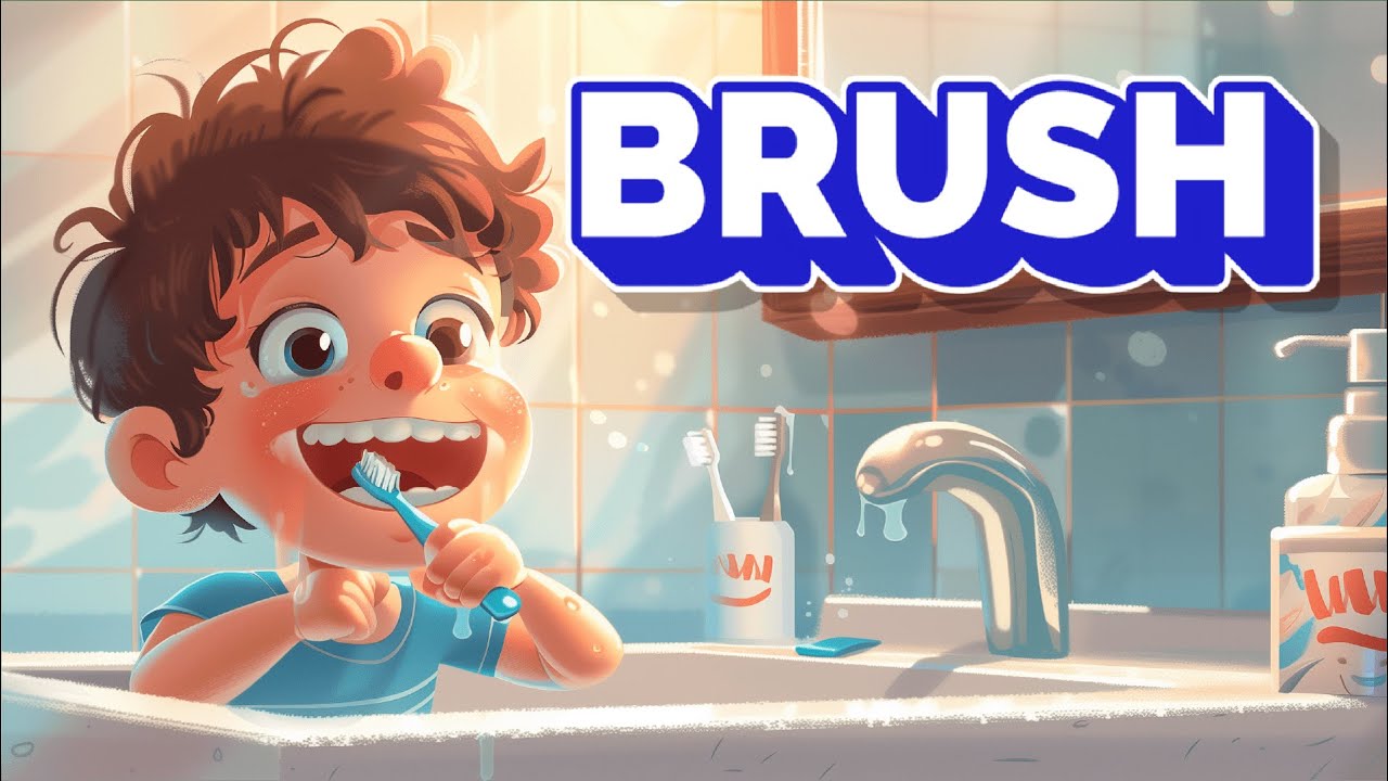Brush Up Song | Toothbrushing Song for Kids | Healthy Habit Songs for ...