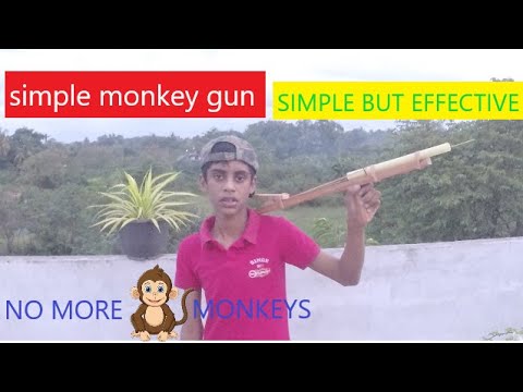 simple monkey gun.simple but effective! - YouTube