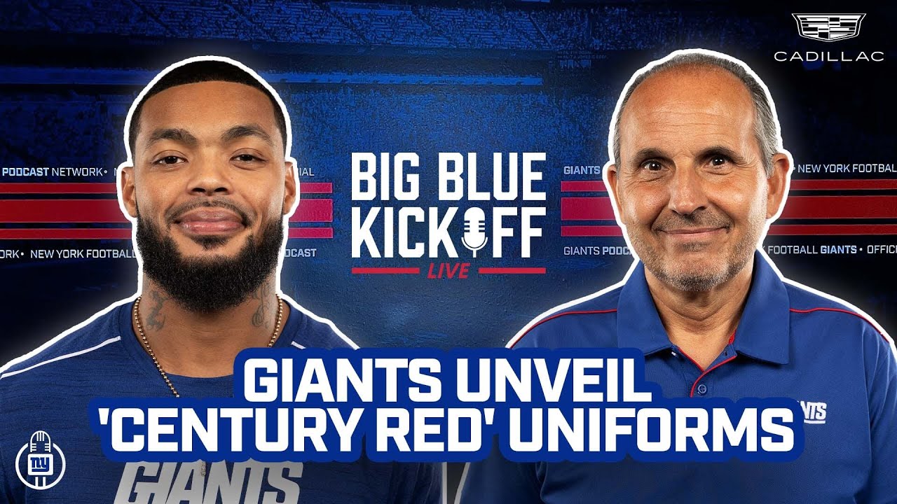 Giants Unveil ‘Century Red’ Uniforms | Big Blue Kickoff | New York ...