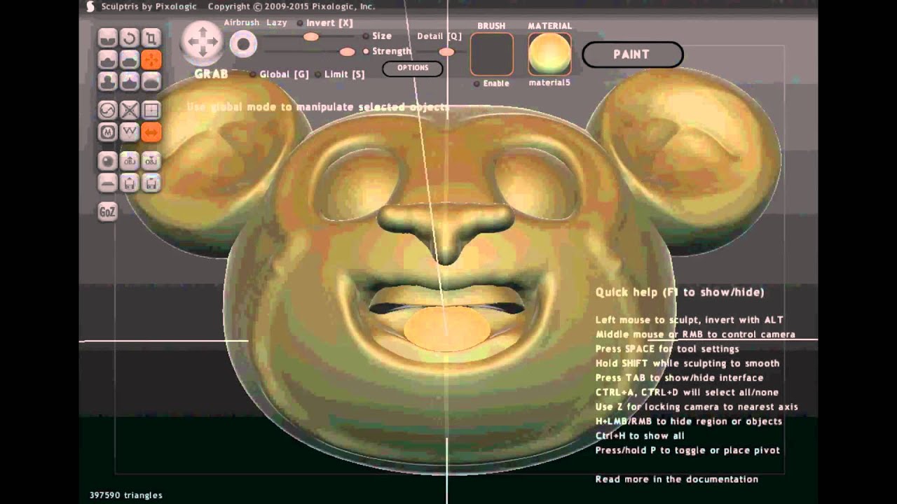 3D Modelling (sculptris) Monkey - Ximena Roldan - YouTube