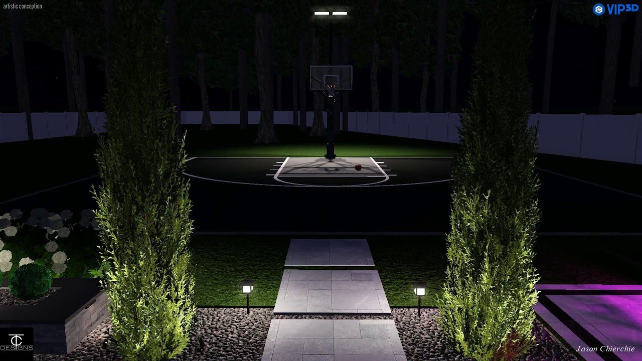 Springbrook Dr Backyard Design - YouTube