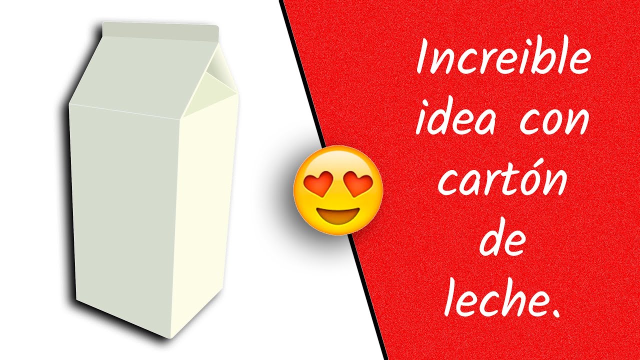 👉Increíble idea con CARTÓN de LECHE. No tires los envases de Tetra Brik ...