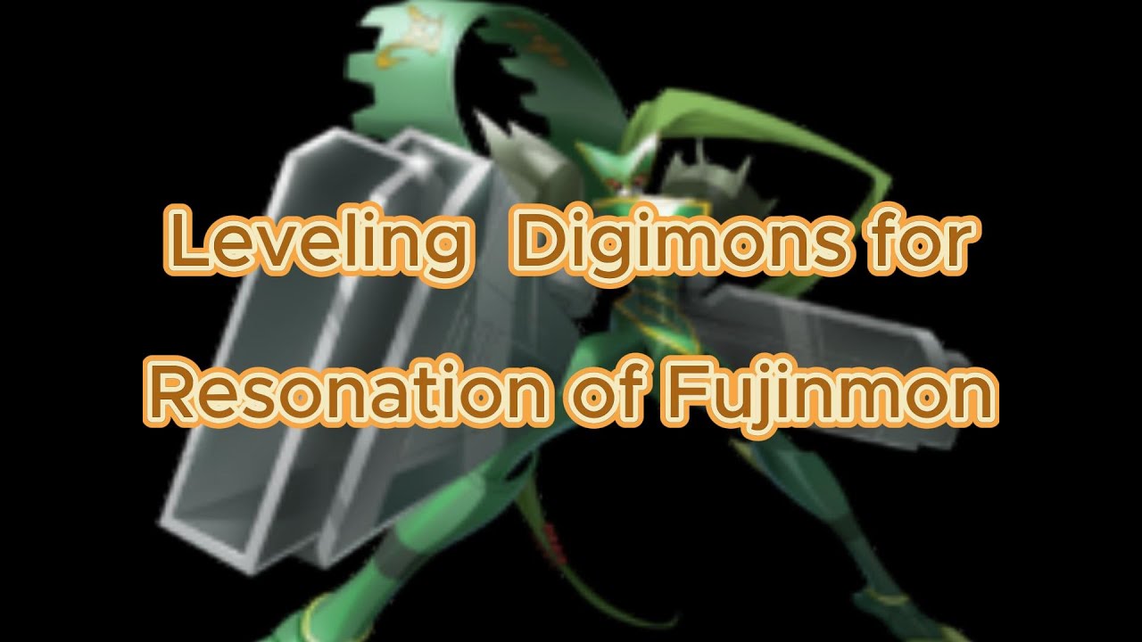 Digimon RPG Online - Leveling Digimons for Resonation of Fujinmon - YouTube
