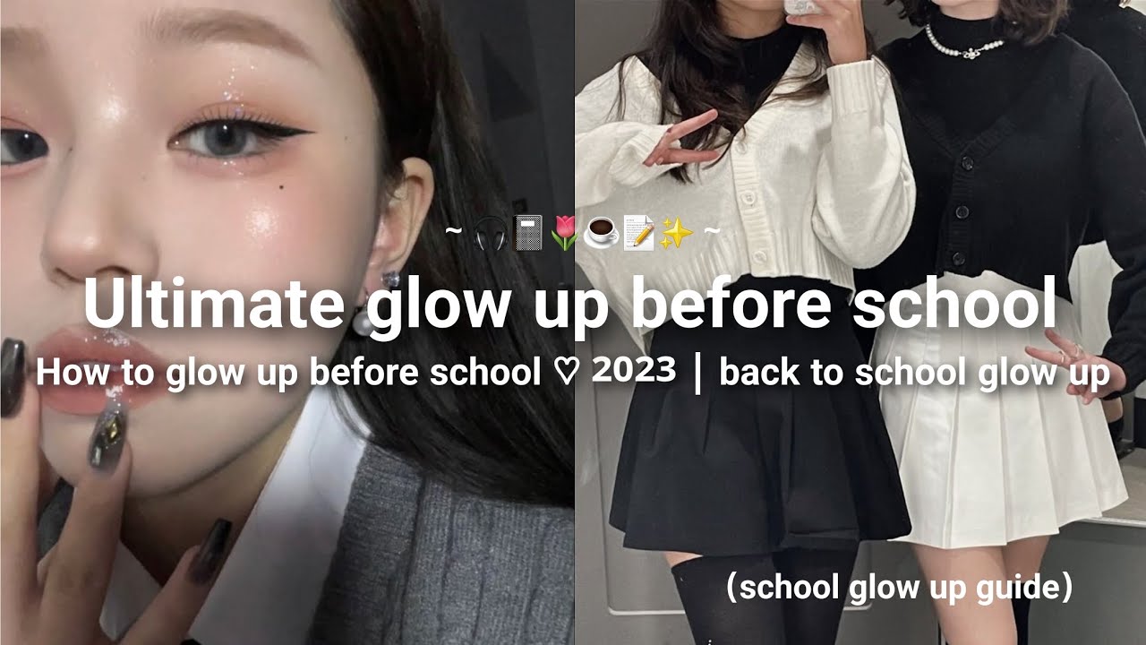 how to glow up before school starts 🎀 (uniform & grooming tips ...