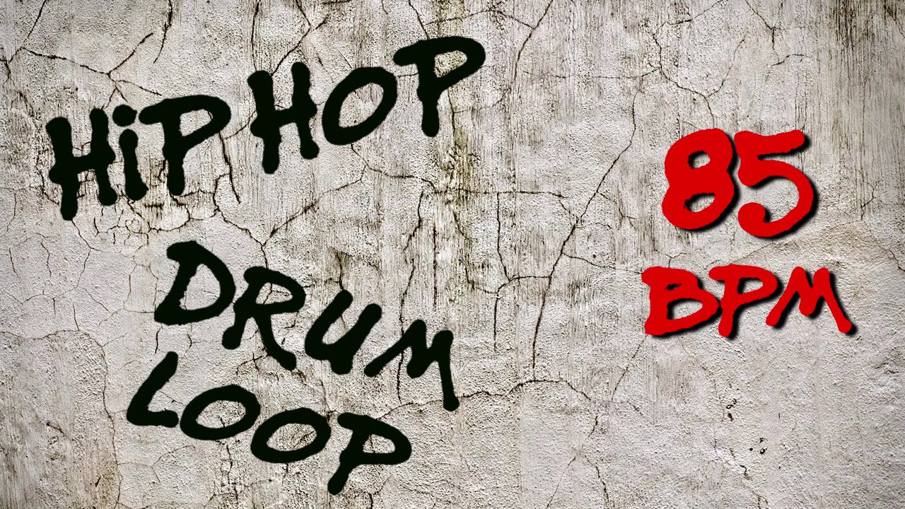 Hip Hop Drum Loop - 85 bpm - YouTube