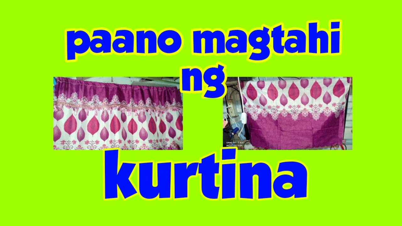 Paano magtahi ng #kurtina - YouTube
