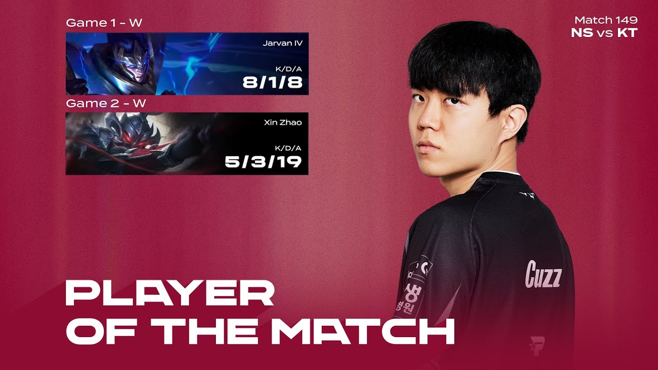 POTM CUZZ | NS vs KT | MATCH 149 | 2025 LCK - YouTube