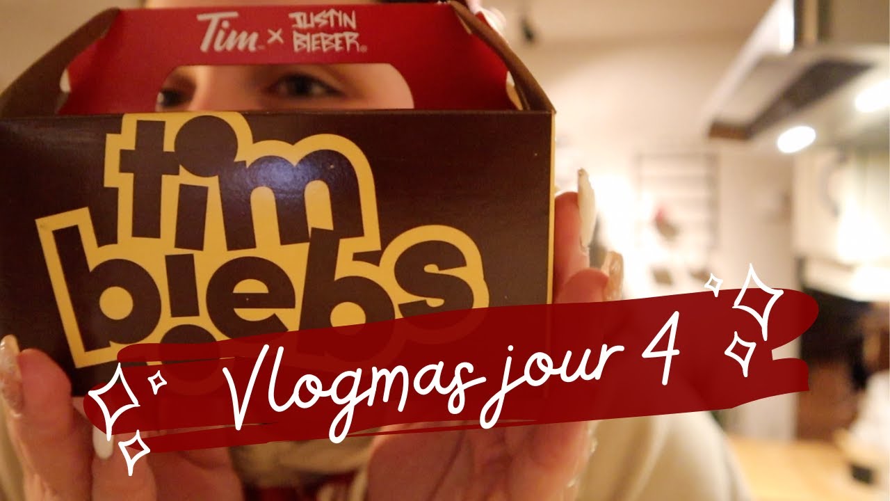 VLOGMAS JOUR 4 / Journée à la maison + je teste les Tim Biebs!🎄 - YouTube
