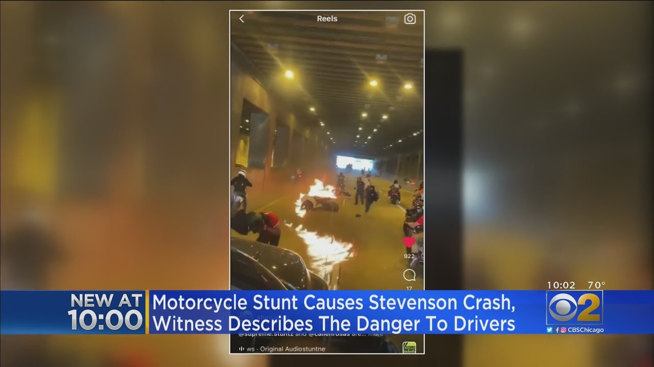 Motorcycle Stunt Causes Stevenson Expressway Crash; Witness Describes ...