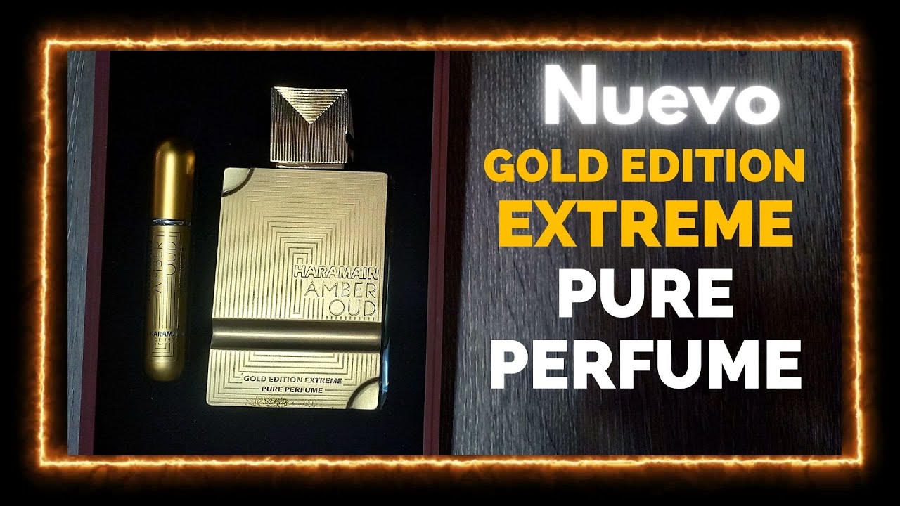 Nuevo Al Haramain gold Edition Extreme puré perfume - YouTube