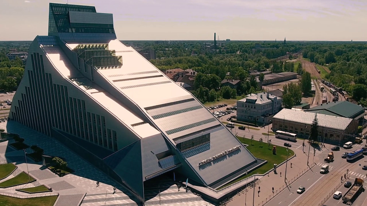 National Library of Latvia - The Castle of Light - YouTube