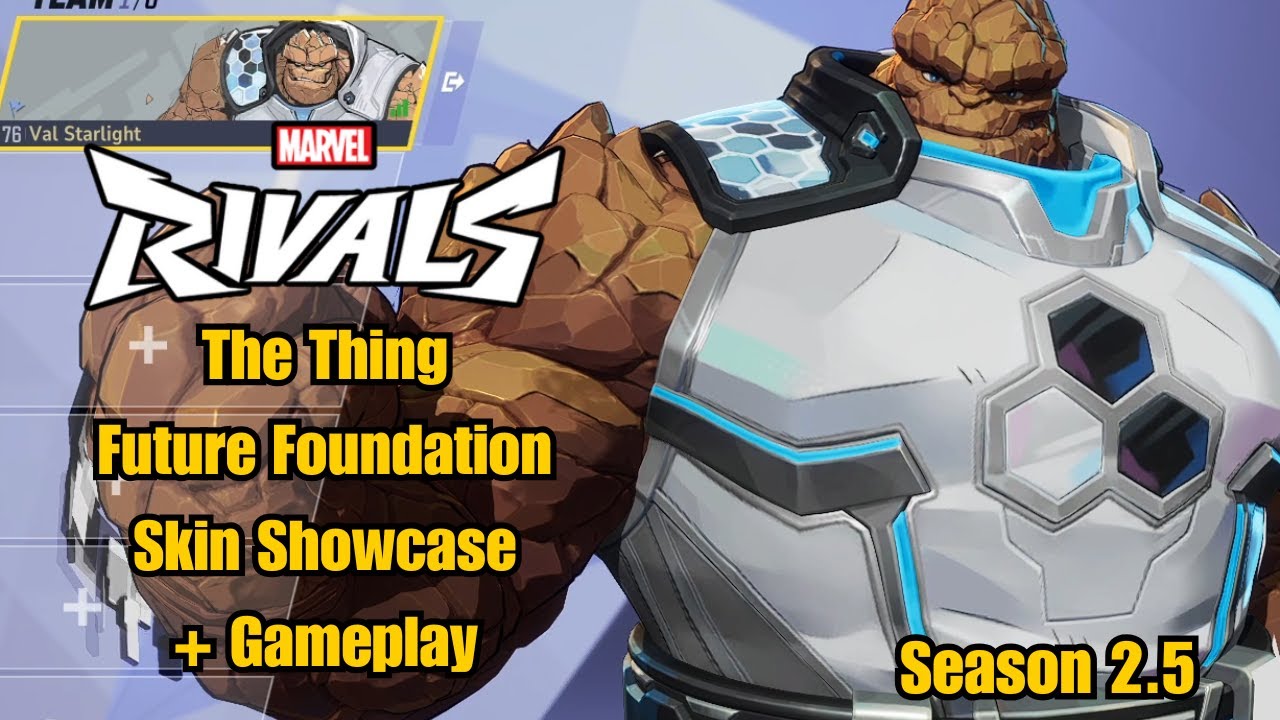 The Thing | Future Foundation Skin Showcase | Marvel Rivals Gameplay ...