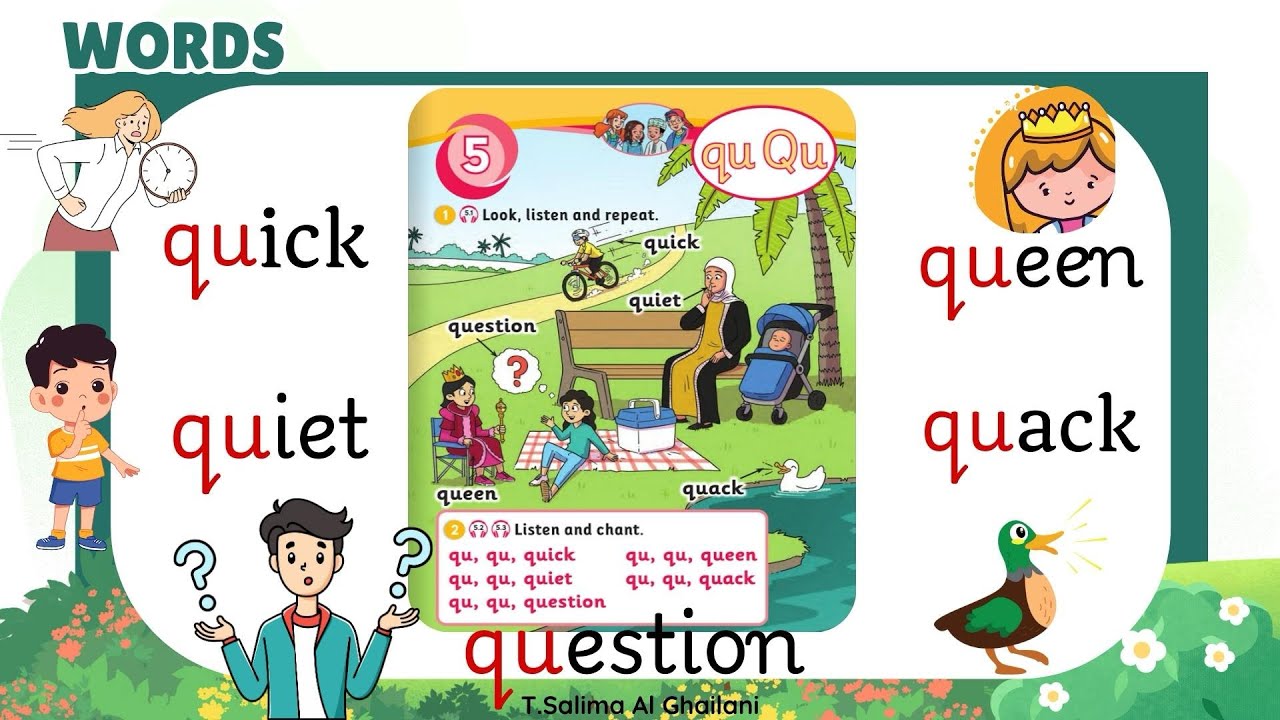 Grade 1B/ Unit 5 “qu” sound - YouTube
