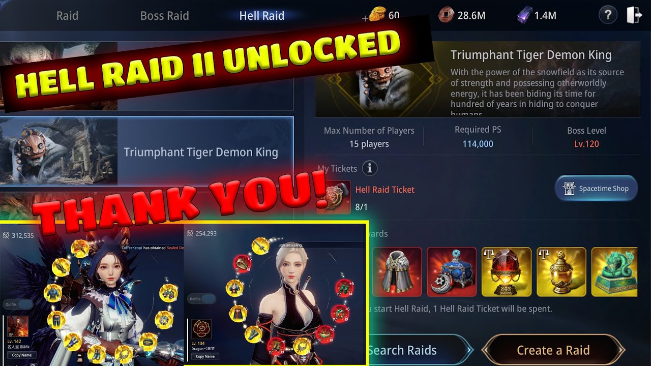 TRIUMPHANT TIGER DEMON KING (HELL RAID II UNLOCKED) 2022 - YouTube