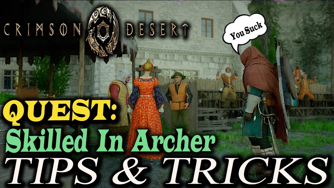 The BEST Method to beat SKILLED IN ARCHERY Quest - Crimson Desert - YouTube