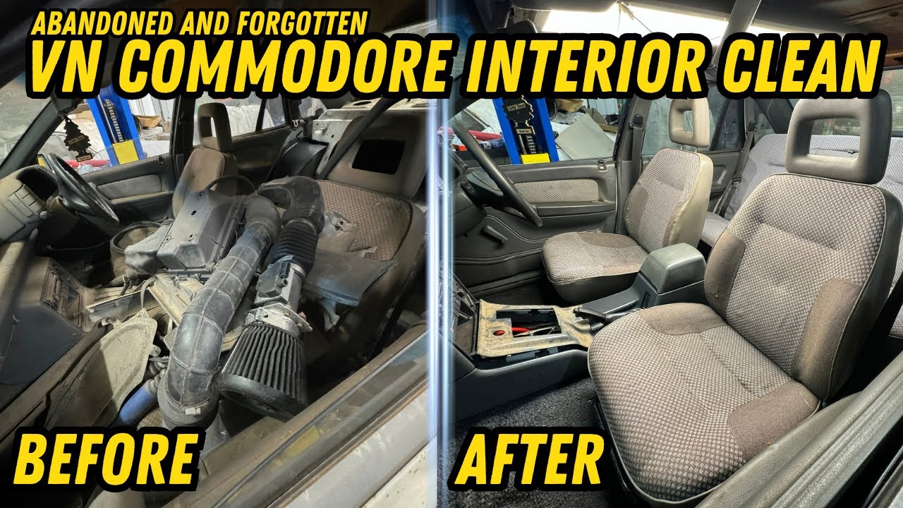 ABANDONED and FORGOTTEN VN Commodore INTERIOR CLEAN before and after ...