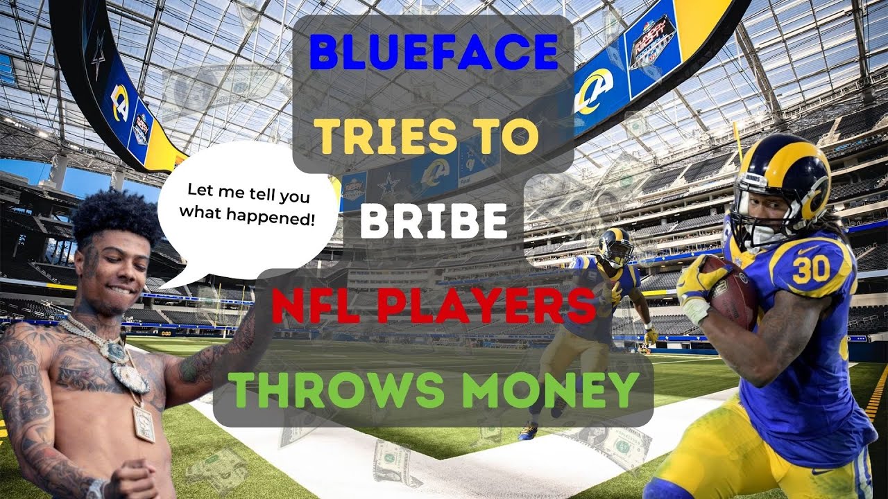 Blueface at NFL Game Tries to Bribe Steelers For The Rams to Win💸 - YouTube
