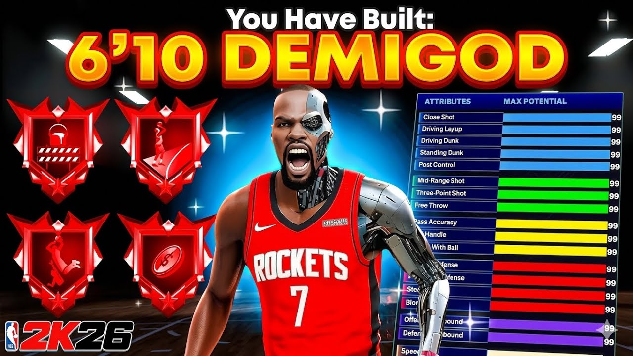 6’10 DEMIGOD KEVIN DURANT BUILD BROKE NBA2K26 - YouTube