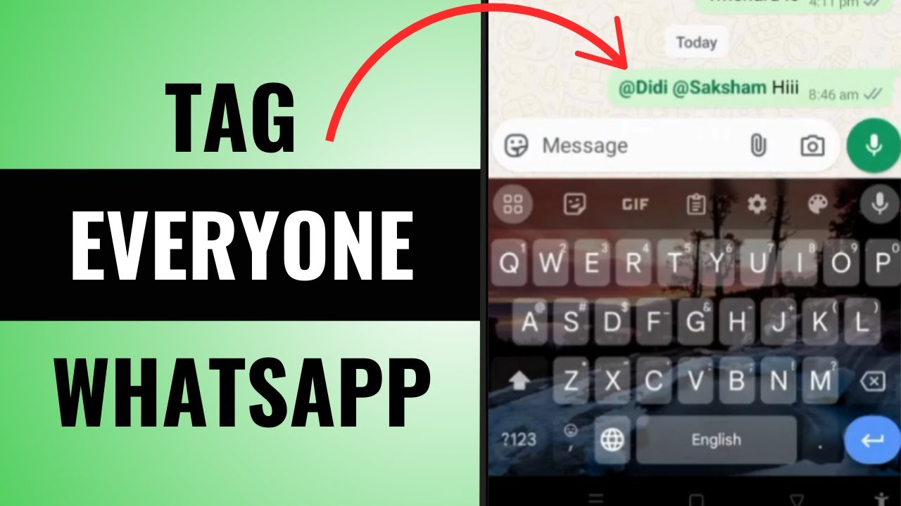 How to Tag Everyone in WhatsApp Group - YouTube