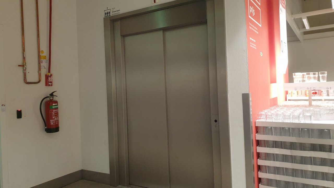 A busy and modernised All-In traction elevator. IKEA, Amsterdam ...
