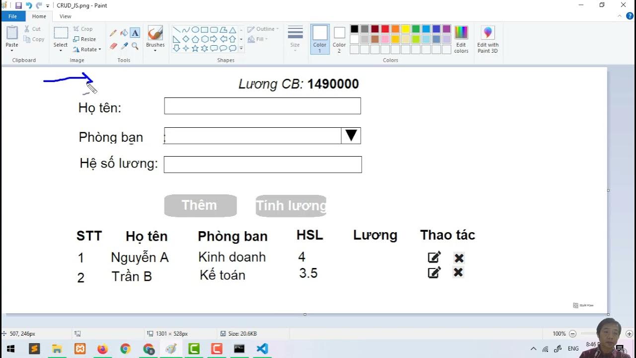 Pure Javascript - CRUD - Thao tác với table với javascript Part 1 - YouTube