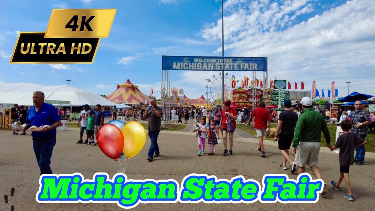 [4K] Walking Tour of Michigan State Fair. 🎪🤡🎠 / Sept. 2 2023 - YouTube