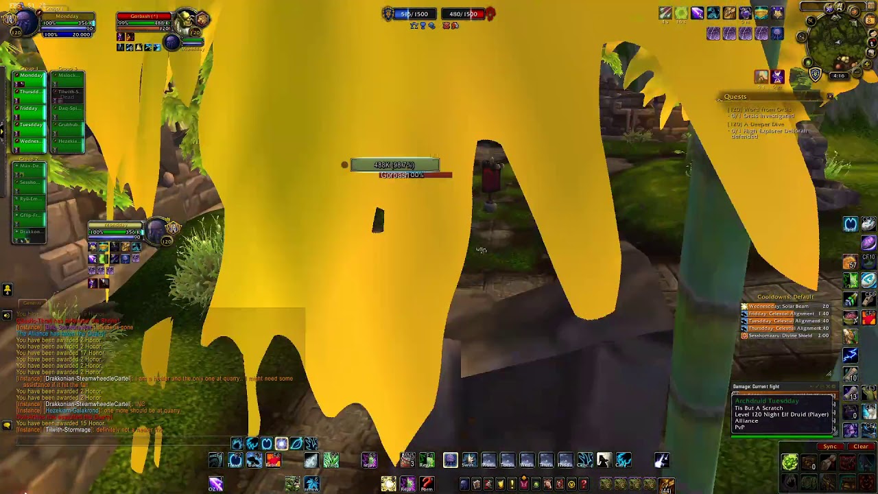 WoW 5x Multiboxing Druids PvP Deepwind Gorge win 3-9-20 - YouTube