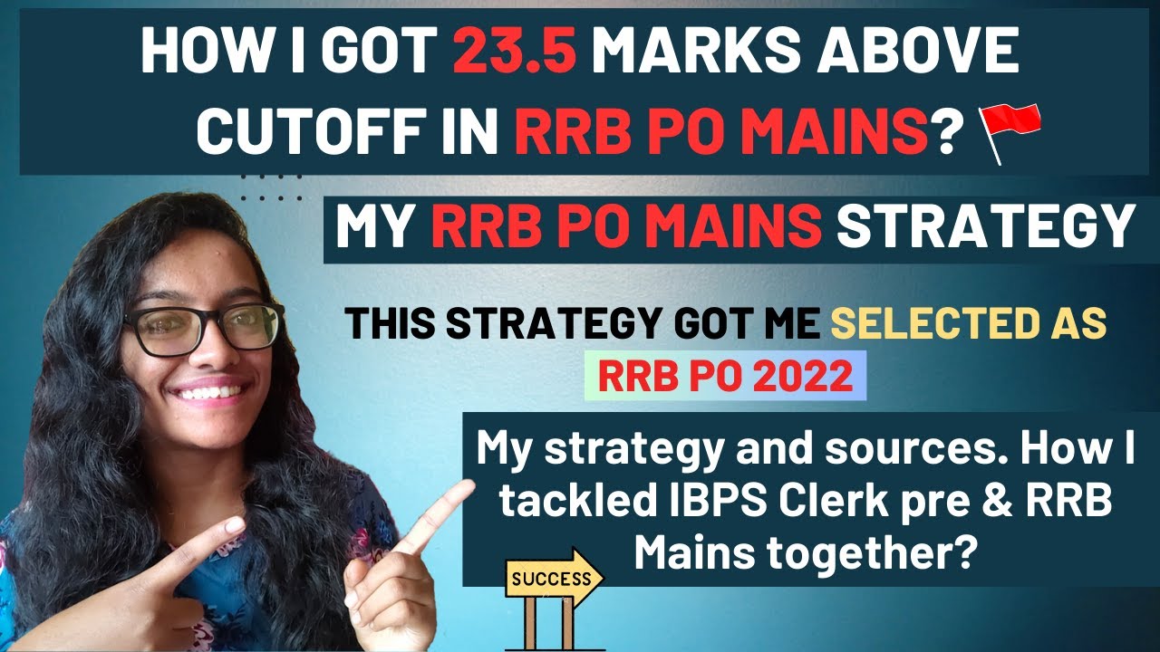 RRB PO MAINS 2023 ULTIMATE STRATEGY | This strategy got me selected as ...