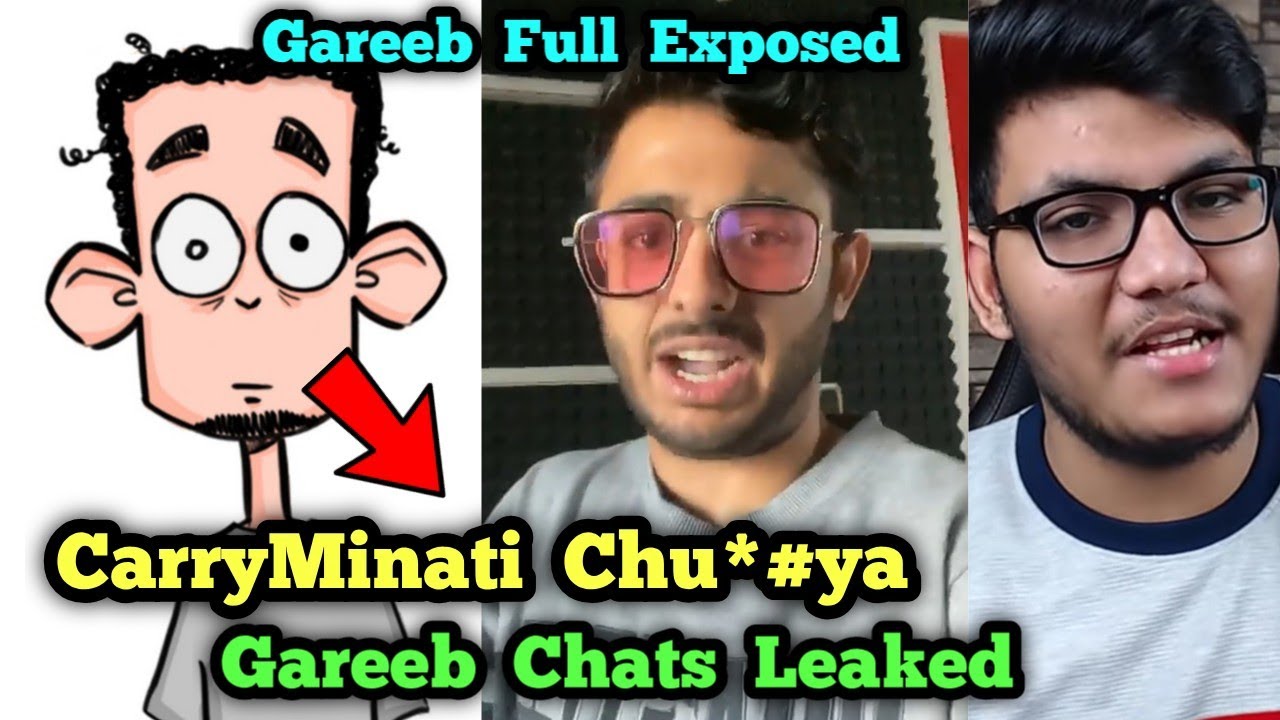 Gareeb Abusing CarryMinati- Chats Leaked | Gareeb Fully Exposed! - YouTube