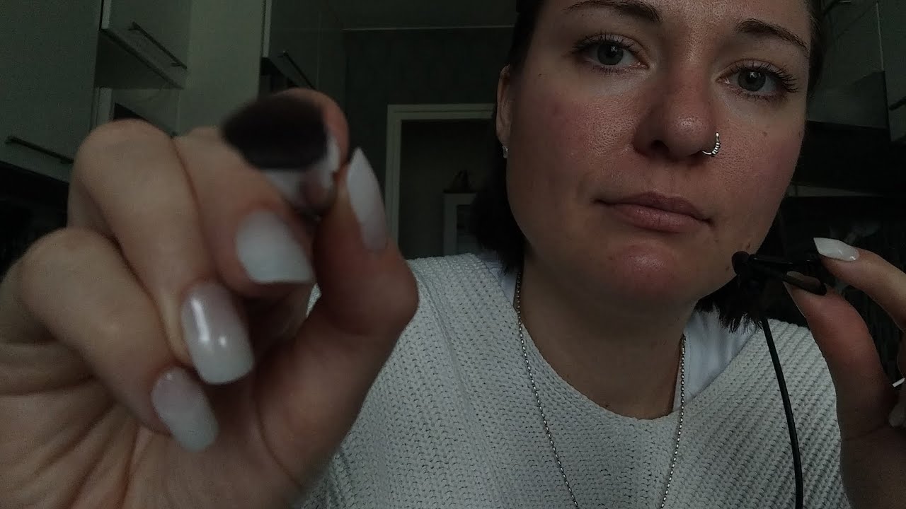 ASMR- Whisper ramble with screen tapping and brushing - YouTube