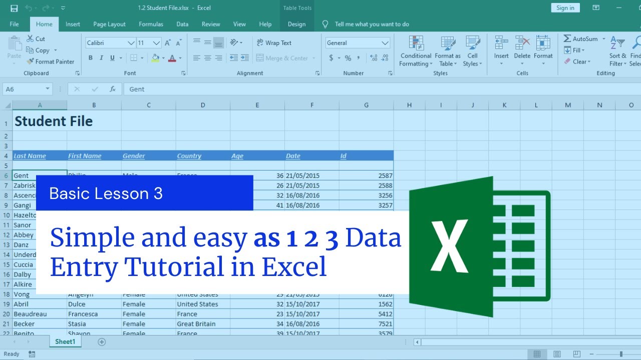 How To Enter Data In Excel As Easy As 1 2 3 Excel Tips Tricks YouTube How To Enter Data In Excel As Easy As 1 2 3 Excel Tips Tricks YouTube