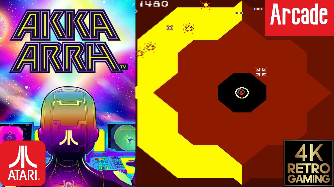 Akka Arrh Arcade ( Atari 1982 ) 4k Gameplay - YouTube