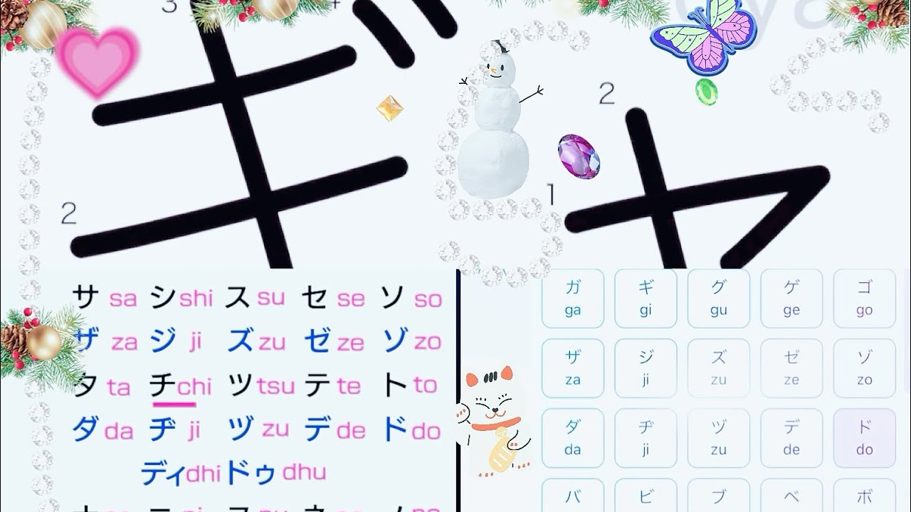 JAPANESE language basic katakana जापानी आधारभूत काताकाना Nihongo no kihon katakana 日本語の基本カタカナ ...