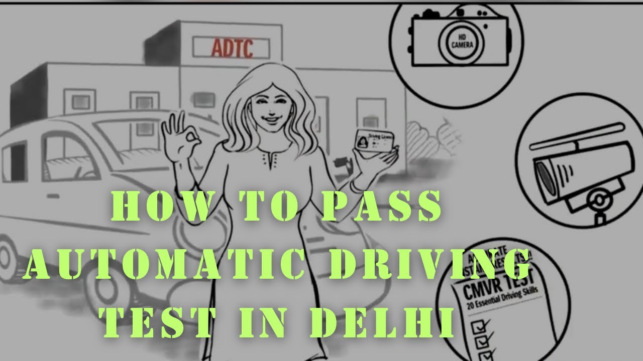 I got my Delhi driving licence in January 2024 automatic driving test ...