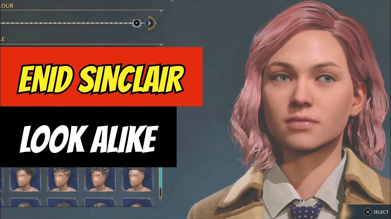 ENID SINCLAIR LOOK ALIKE | CHARACTER CREATION | HOGWARTS LEGACY - YouTube