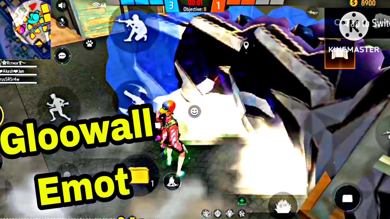 Greena free fire max Gloo wall emot - YouTube