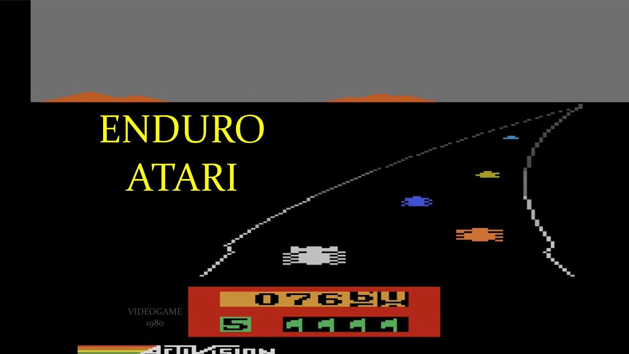 Enduro - Atari 2600. Novo Recorde. Gameplay - YouTube