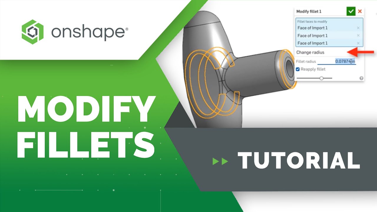 Modify Fillets - YouTube