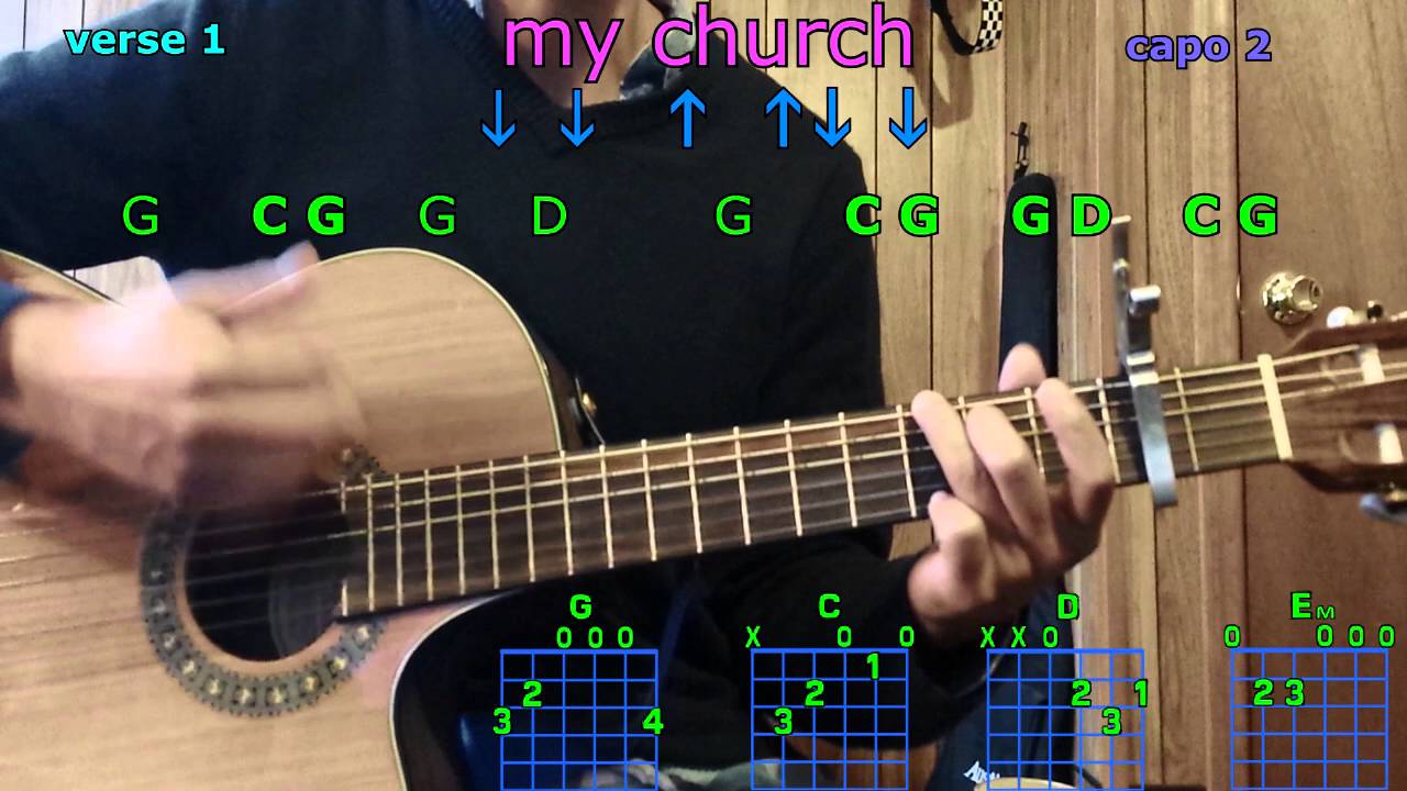 my church maren morris guitar chords - YouTube